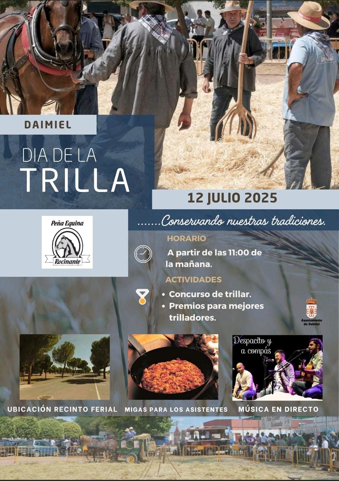 La Peña Equina Rocinante prepara una nueva edición del Día de la Trilla ...